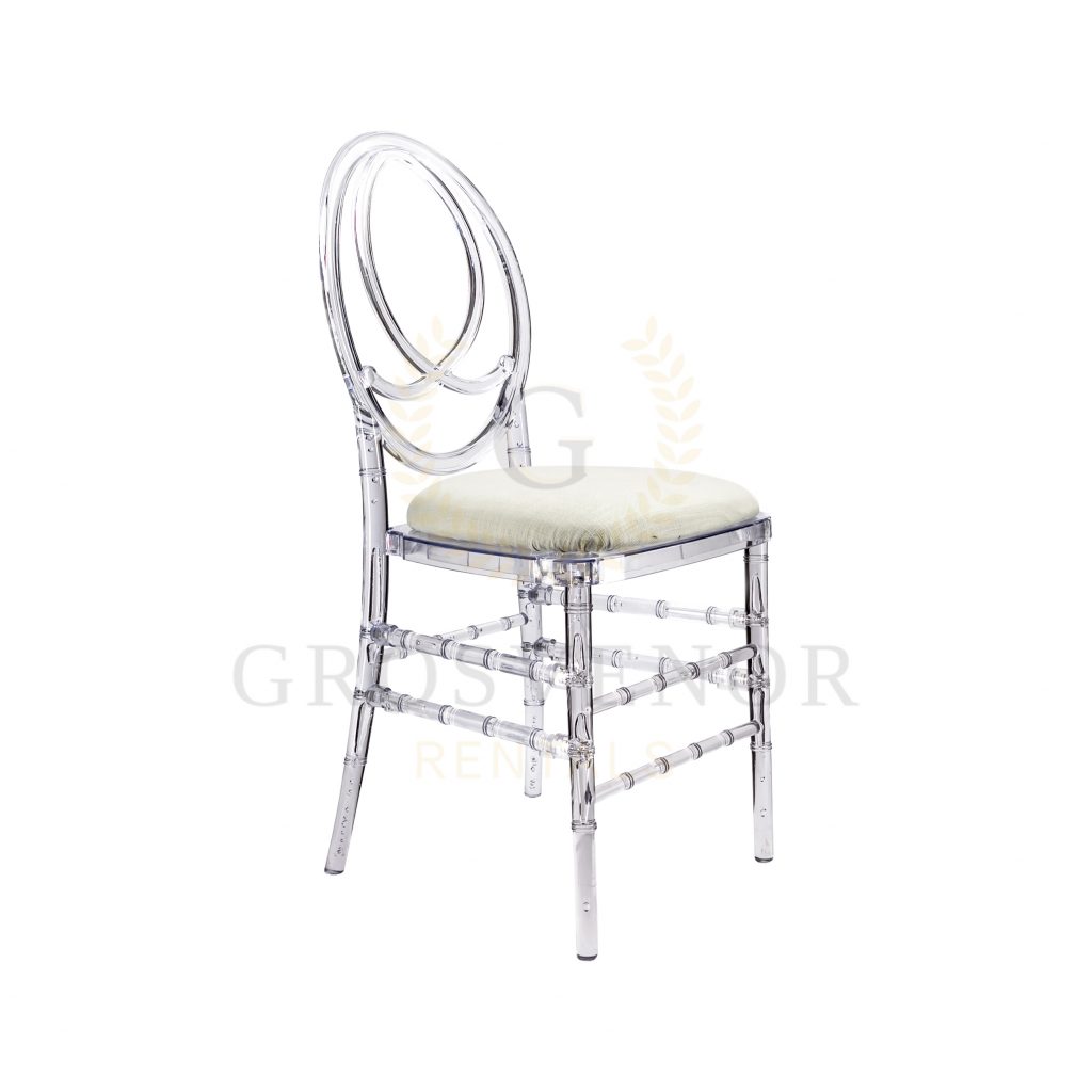 Clear S-Back Chair – Grosvenor Rentals