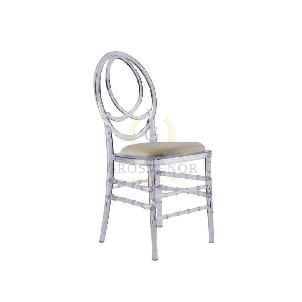 Clear S-Back Chair – Grosvenor Rentals